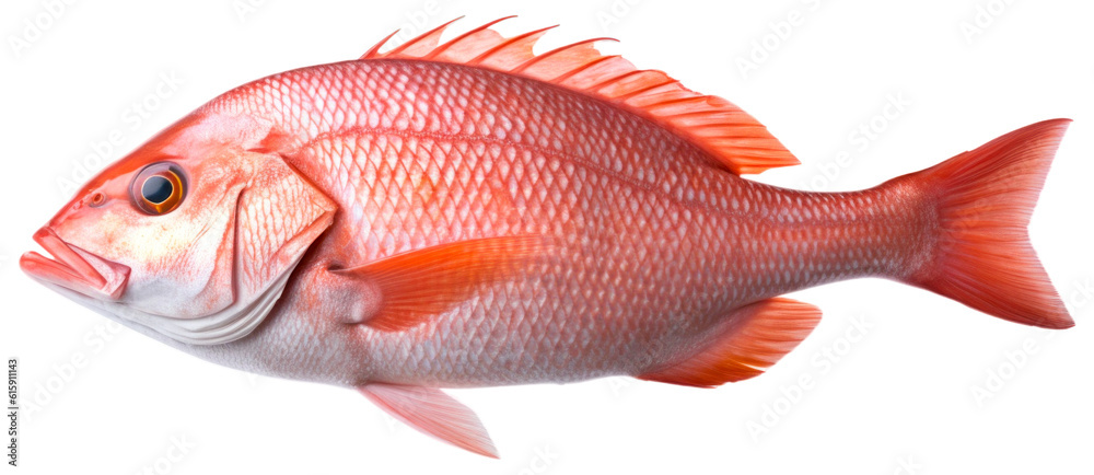 Red Snapper Fish. Isolated on Transparent Background Stock Photo ...