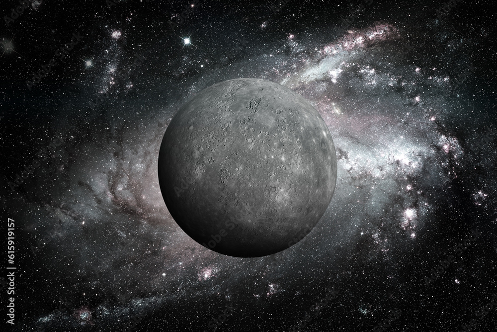 Photo Stock Solar System - Mercury. It is the smallest and closest to ...