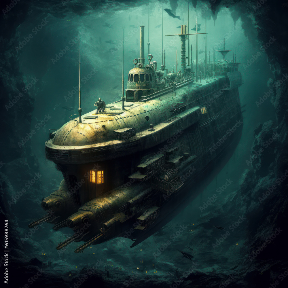 Underwater Adventure: Exploring the Titanic Shipwreck in the Coral Reef ...