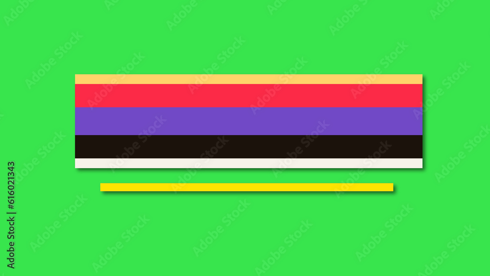 Colorful simple minimalistic lower third animation. Empty lower third ...