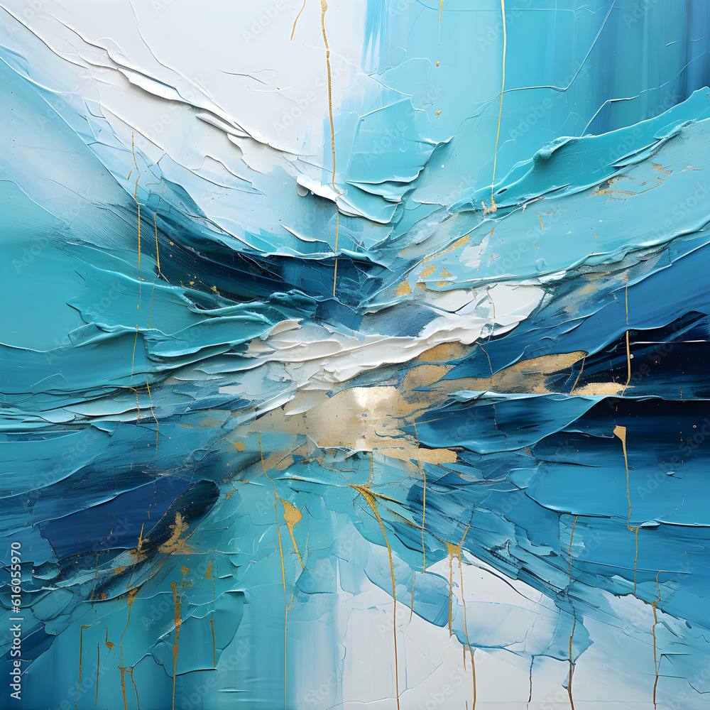 abstract representation of iceberg gradually dissolving into water ...