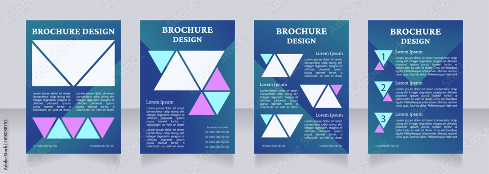 Chronic diseases awareness blank brochure layout design. Vertical ...