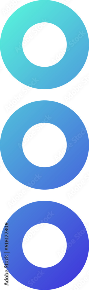 Ellipsis menu pixel perfect gradient linear ui icon. Additional commands. Program options. Line ...