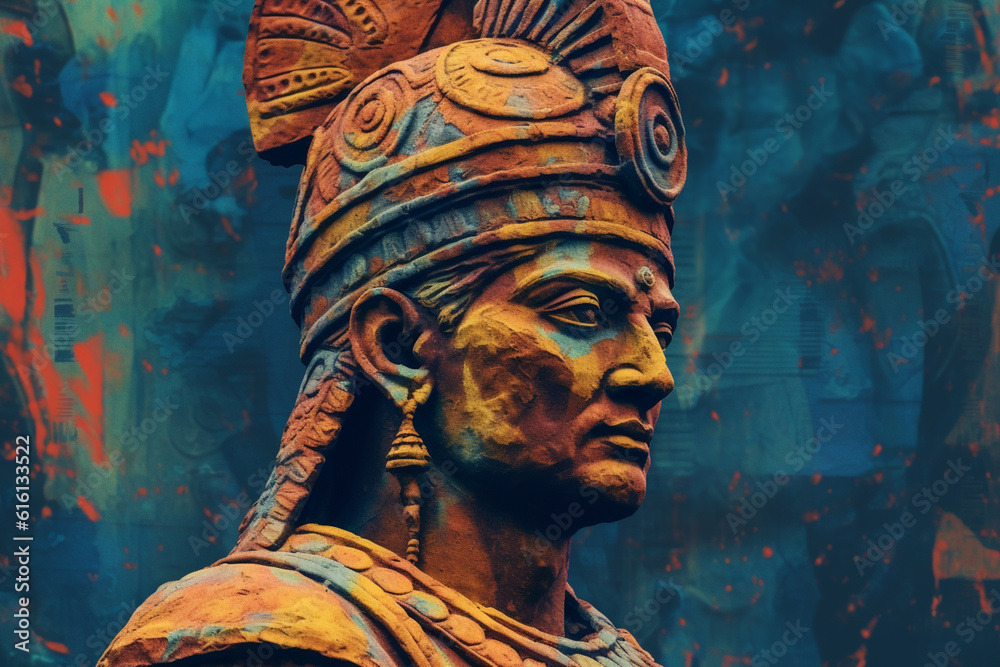 An abstract interpretation of Chandragupta Maurya, the founder of the ...