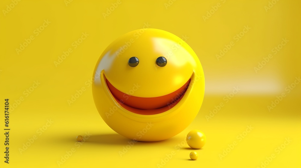 Smiley Listen Music emoji features a yellow face with eyes, wearing ...
