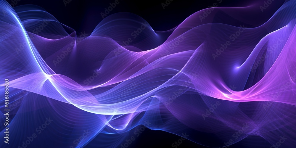 captivating digital background featuring abstract lines in neon purple ...