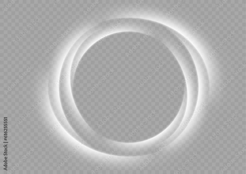 Light white Twirl. Curve white line light effect. Abstract luxury white ...