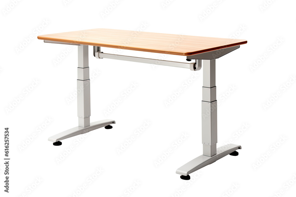 adjustable standing desk isolated on a transparent background ...