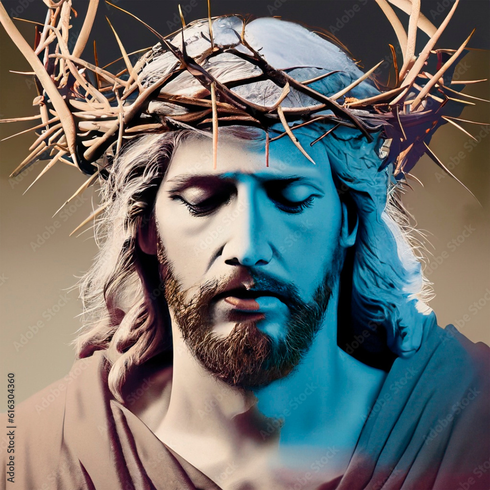 jesus, jesus crucificado, coroa de espinhos, jesus cristo, crucificação ...