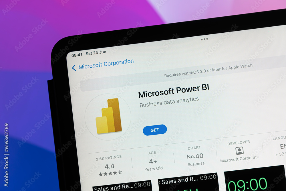 Ostersund, Sweden - June 24 2023: Microsoft Power BI app. Microsoft ...