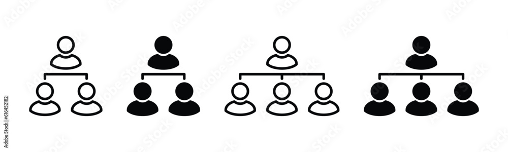 Stockvector Organization chart icon. Information structure of company ...