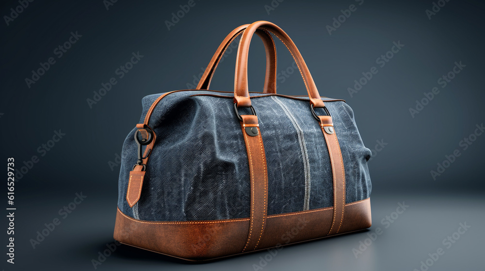 bag on a blue background HD 8K wallpaper Stock Photographic Image Stock ...