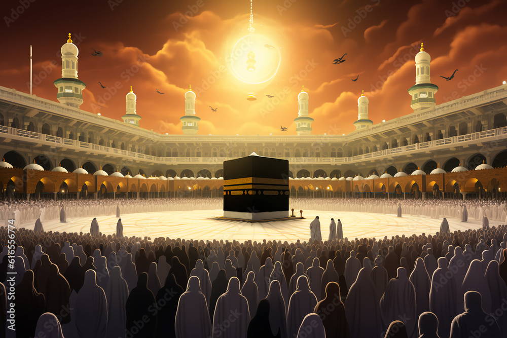 Beautiful kaaba hajj piglrimage in mecca umra eid al adha photo ...