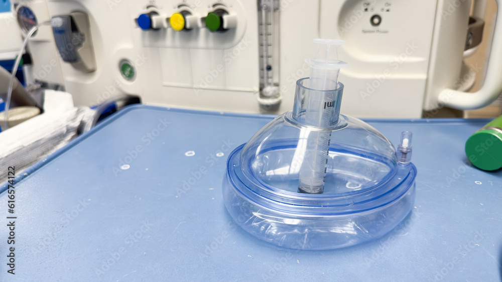 Hospital airway kit signifies emergency airway management. Endotracheal ...