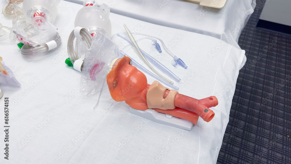 Stock-Foto „Hospital airway kit signifies emergency airway management ...