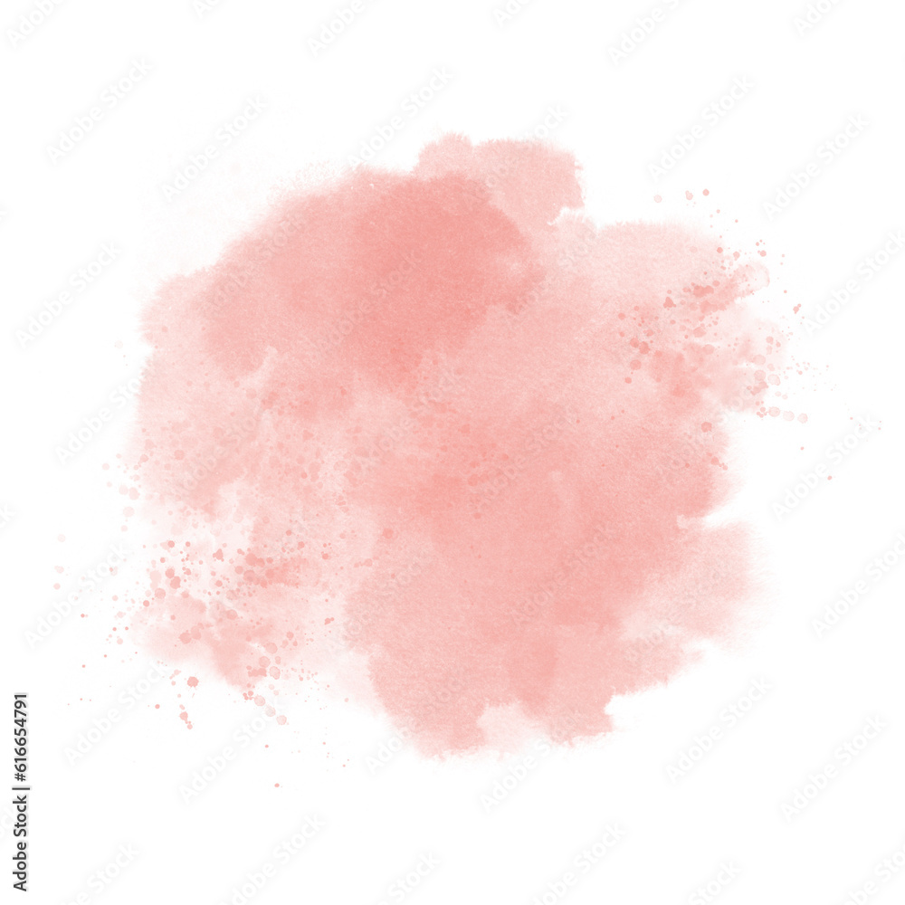 Pastel pink watercolor paint brush stroke background for banner or ...