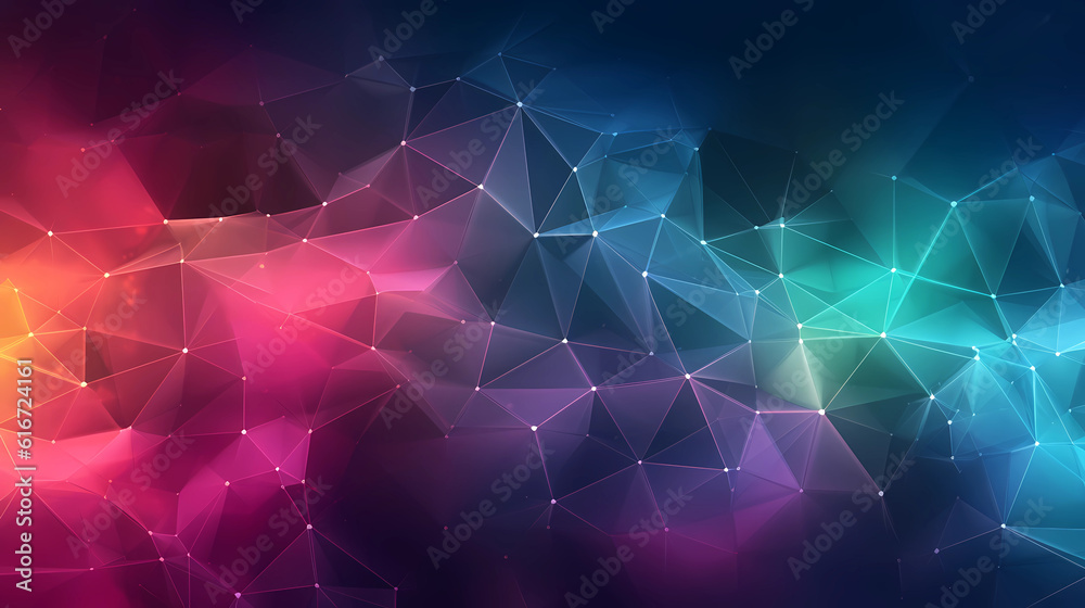 Ilustración de Stock Plexus Space Black Background Digital Desktop ...