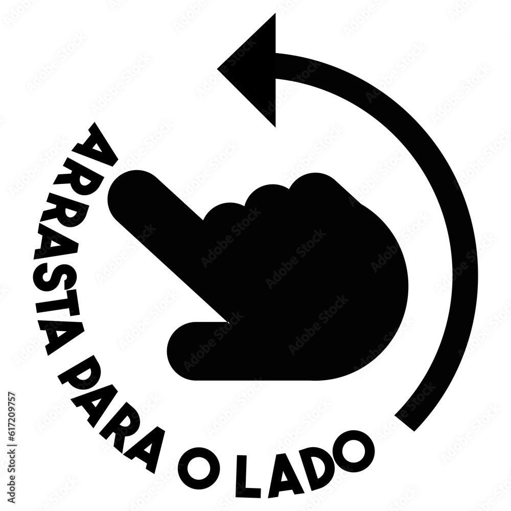 Ilustração ARRASTA PARA O LADO, ARRASTA PRO LADO, ARRASTE PRO LADO ...