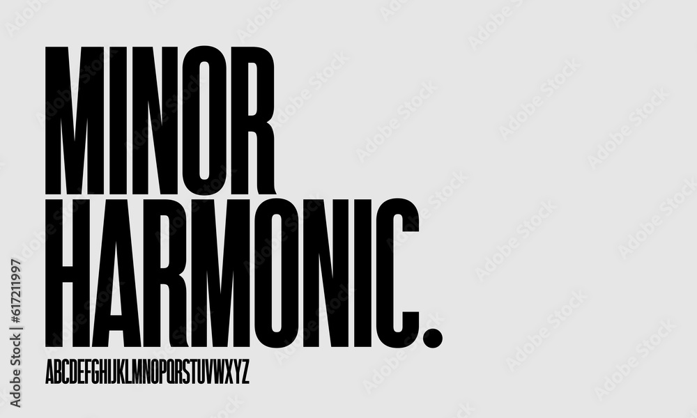 Modern Condensed Font. Alphabet Upper case Typography urban style ...