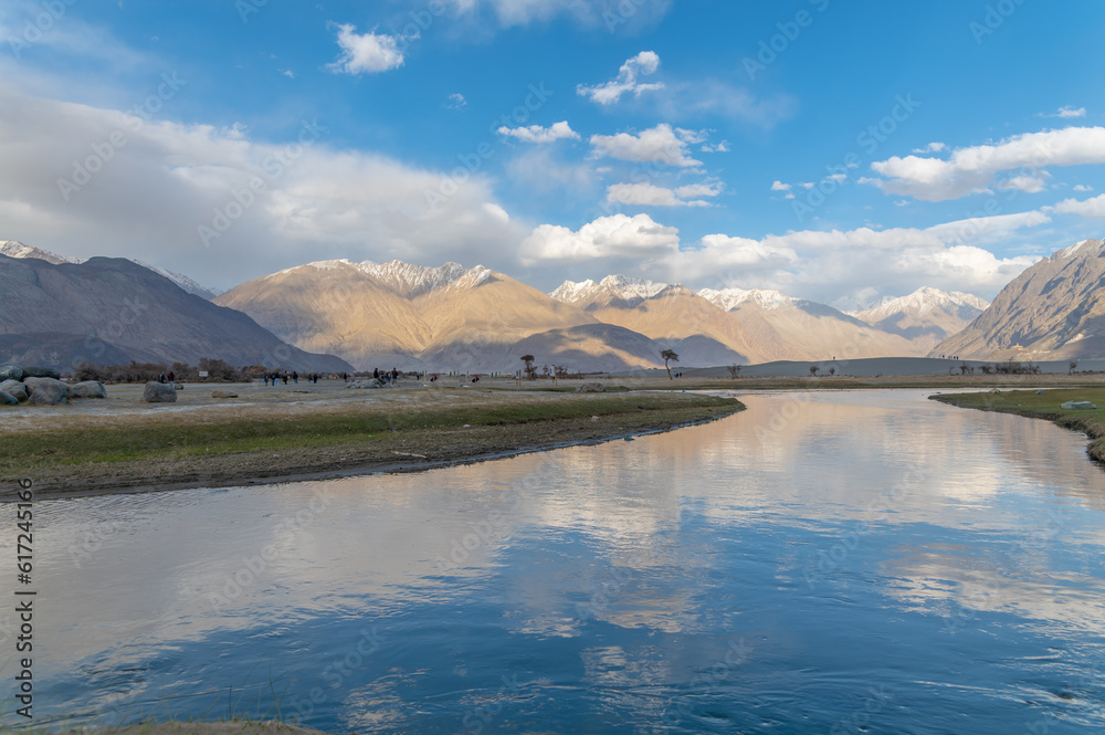 Hunder village in the Leh Nubra valley of Ladakh is famous for Sand ...