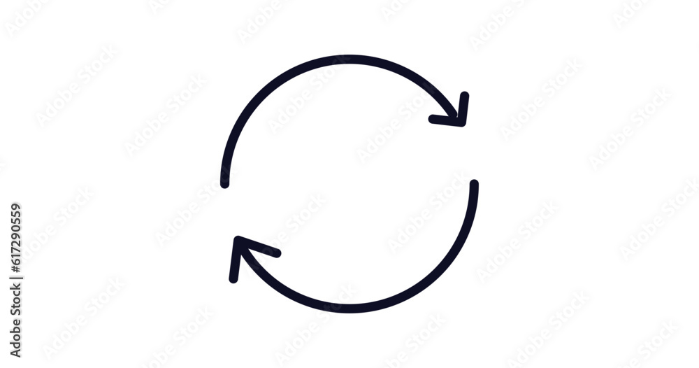 continuous icon. Thin line continuous icon from user interface ...