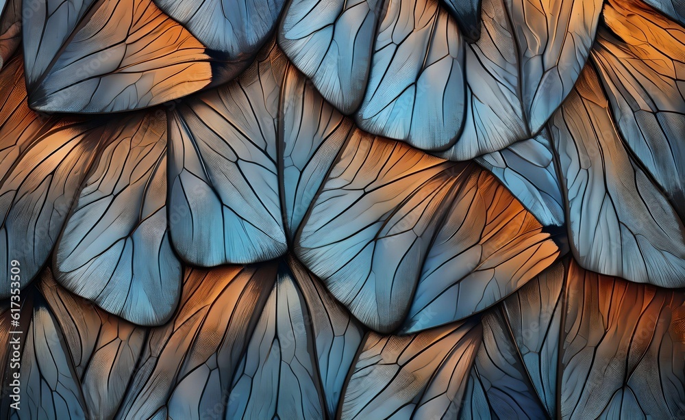 Butterfly Wing Biomimicry Pattern Background. Capillary Membrane ...