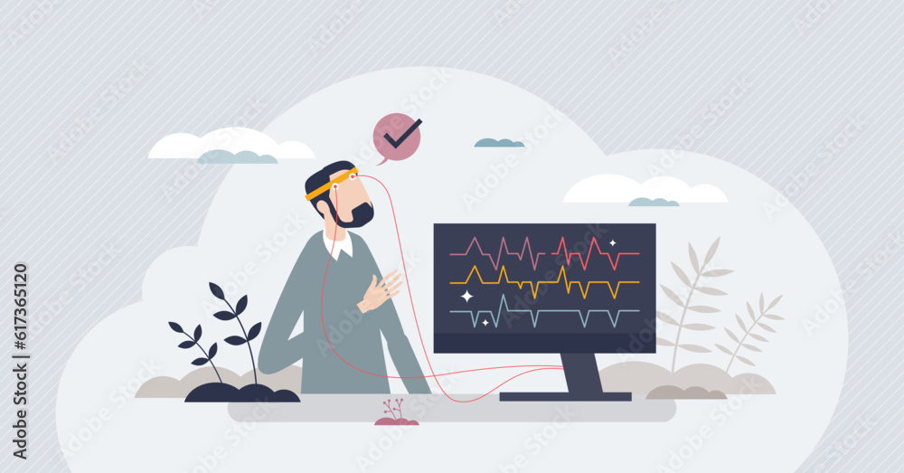 biofeedback process for physiological functions awareness tiny person ...