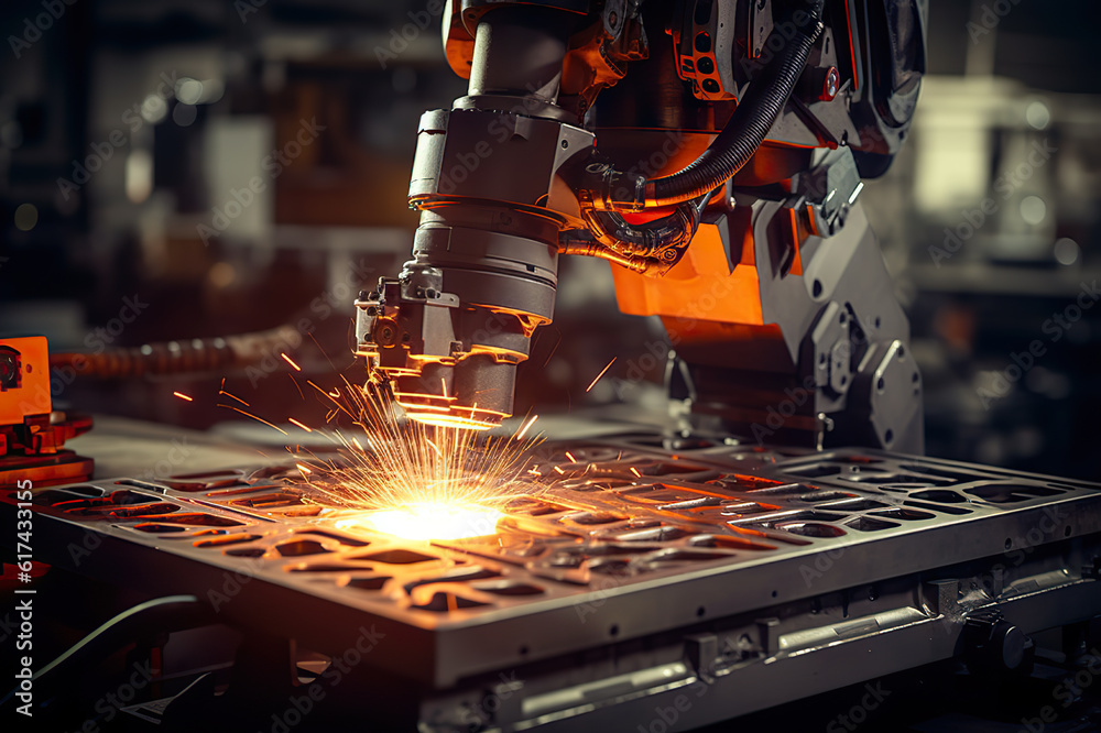 Robotic Precision Industrial Automation in Steel Welding and Electronic ...