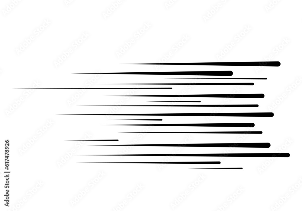 Comic horizontal speed lines background. Abstract comic book flash ...