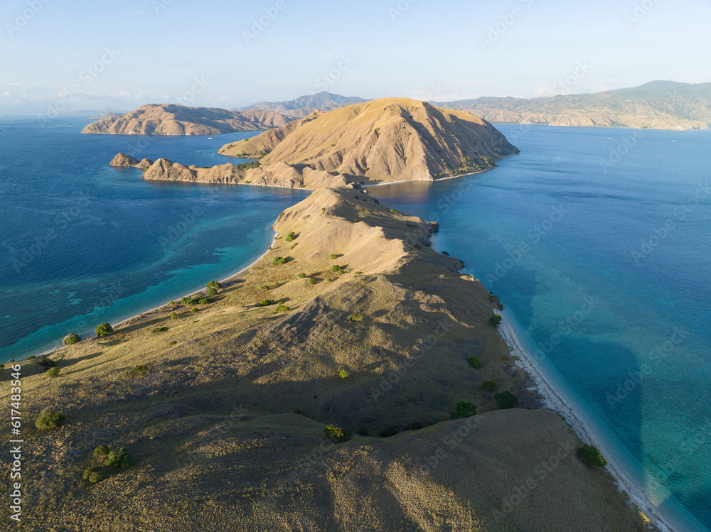 Beautiful coral reefs and idyllic beaches are found on Gili Lau Laut in ...