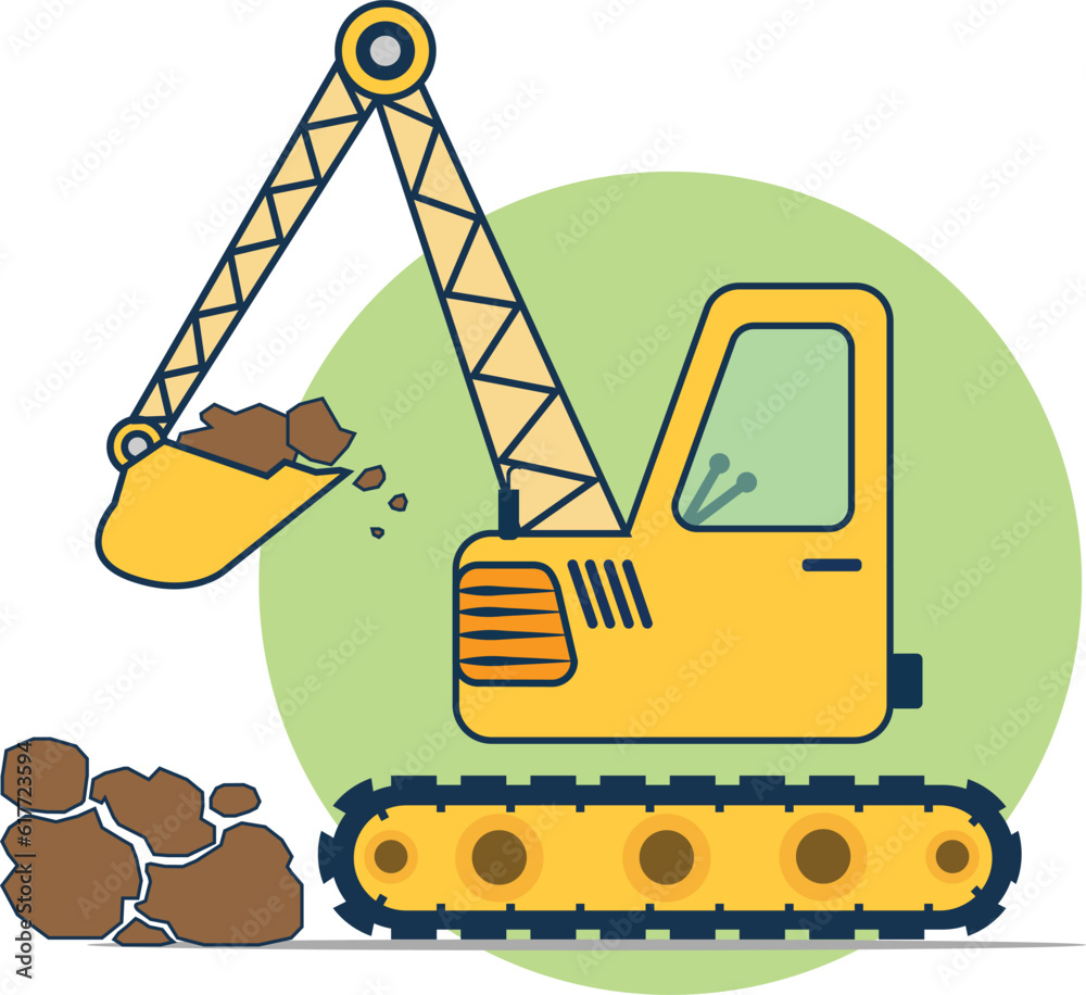 Excavator - Machine Embroidery Design, Construction Truck SVG, Digger ...