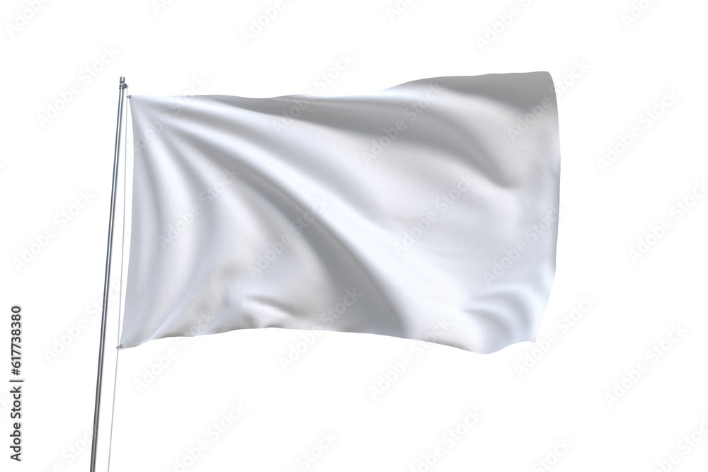 white flag isolated on transparent or white background, png, mockup ...