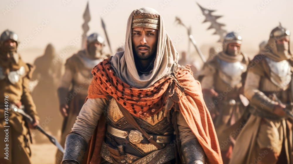 ancient arab background design, moments soldiers arabian before ...