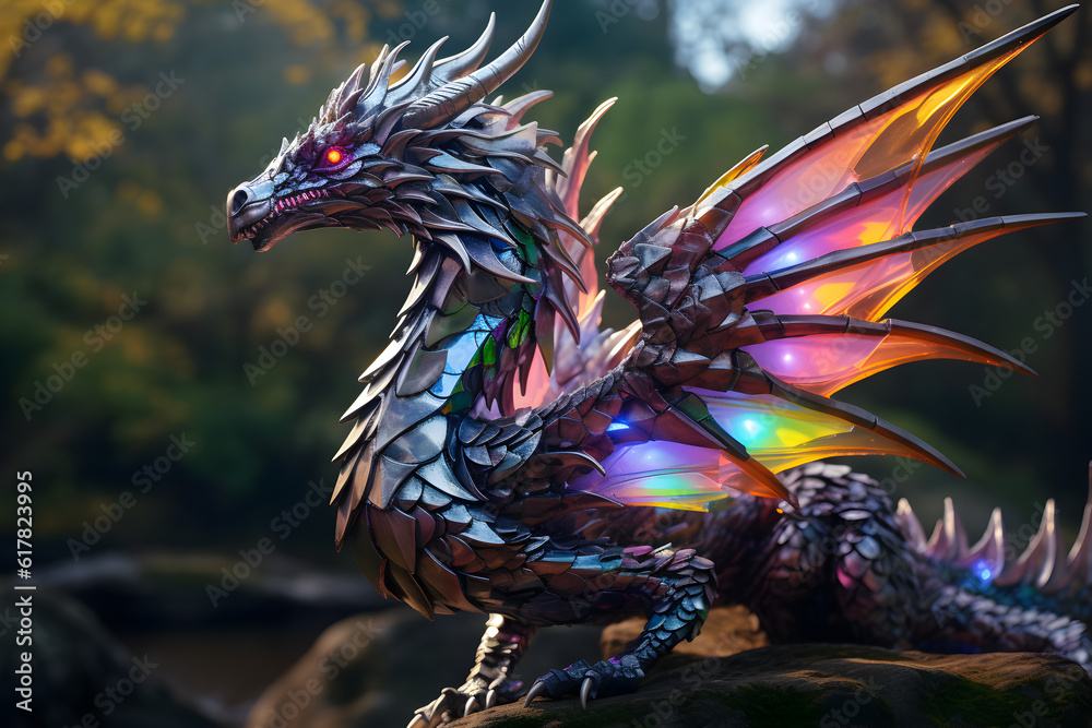 Glimmering Spectacle: Witness the captivating allure of an AI-generated ...