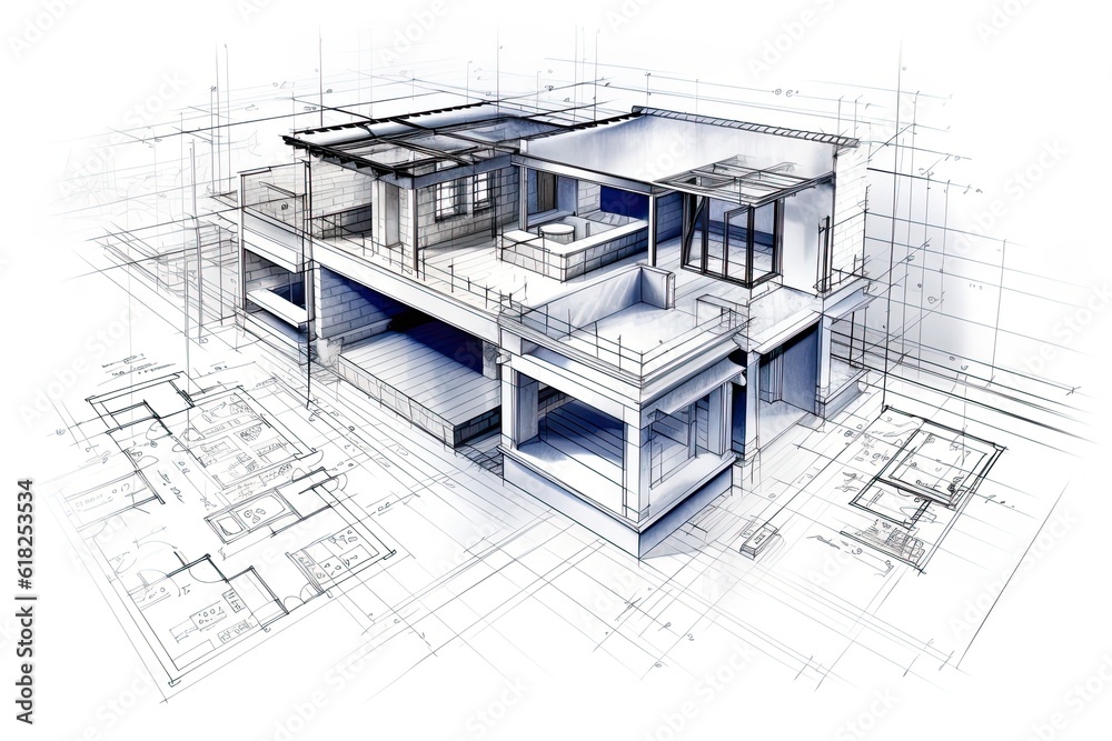 Architectural artistry and precision with house building blueprints ...