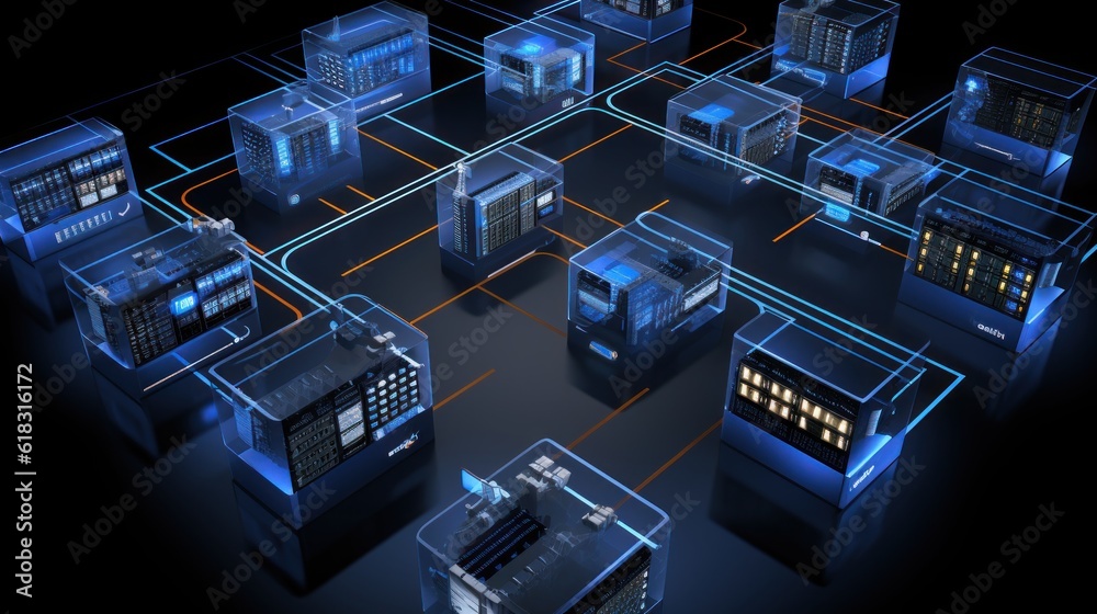 Comprehensive IT infrastructure setup, including servers, switches ...