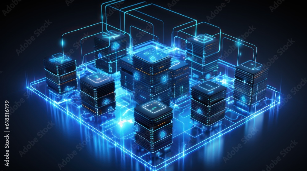 Comprehensive IT infrastructure setup, including servers, switches, routers, and structured ...