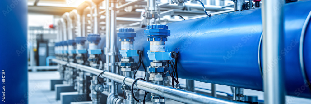 ภาพประกอบ Stock Green Hydrogen renewable energy production pipeline. Green hydrogen gas for ...