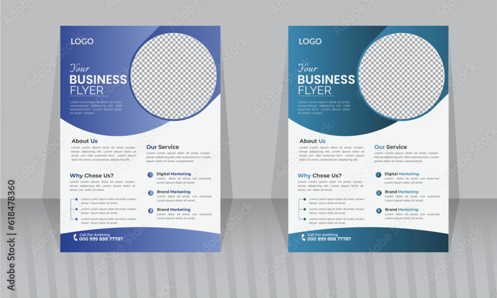 Business Flyer design A4 size corporate flyer template for marketing ...