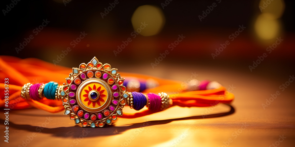 Embroider of Love: Vivid, High-Resolution Image of a Traditional Rakhi ...