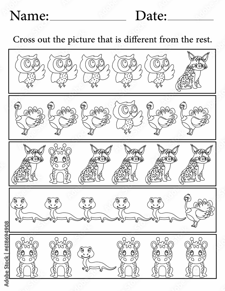 Printable Activity Pages for Kids | Preschool Activity Worksheets for ...