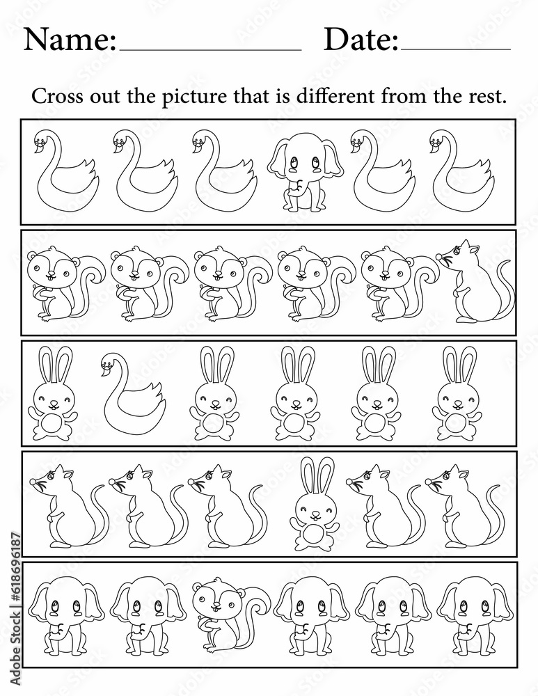 Printable Activity Pages for Kids | Activity Worksheets for Logical ...