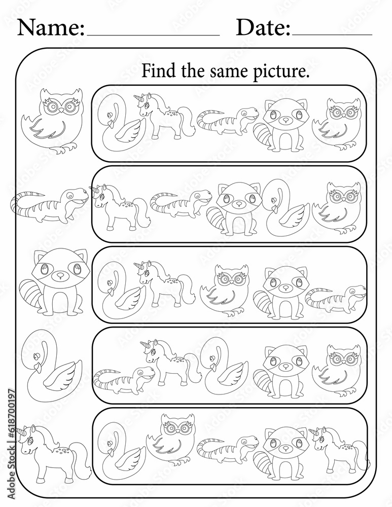 Activity sheet for Kids | Preschool Activity Worksheets for Children ...