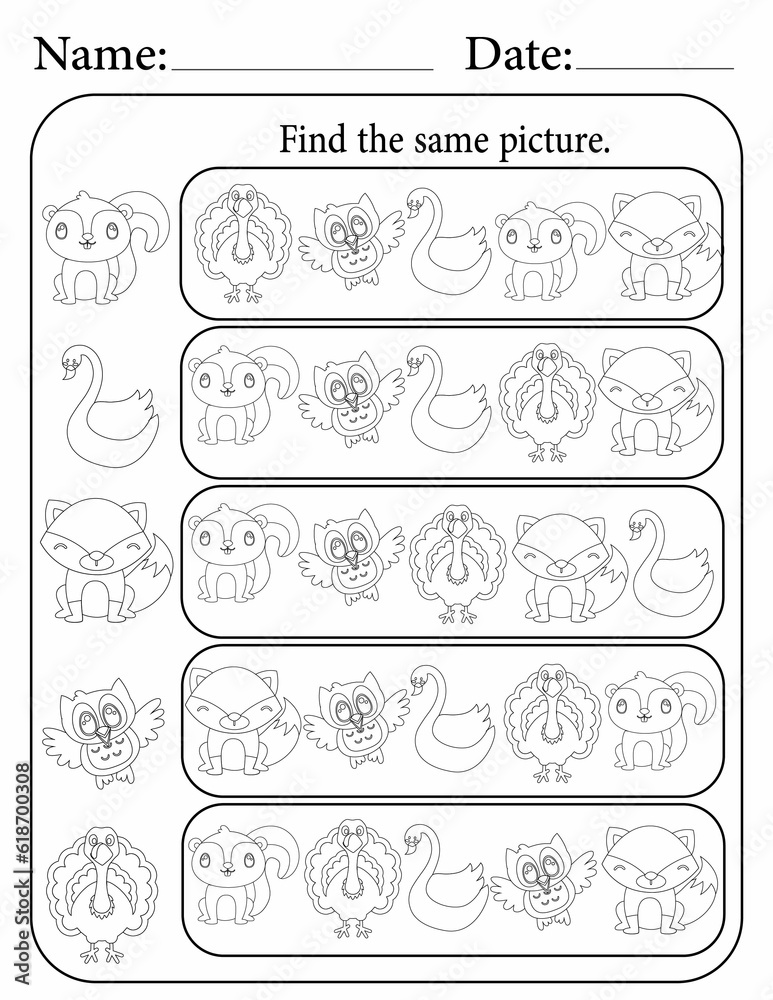 Printable Activity Pages for Kids | Preschool Activity Worksheets for ...