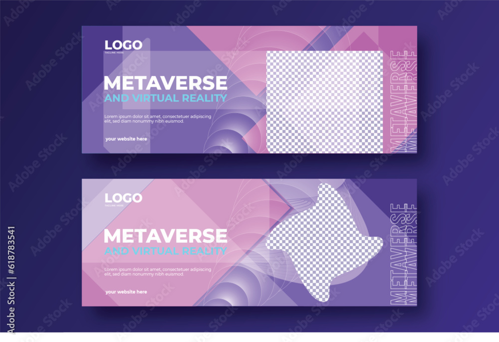 horizontal vertical abstract and light effect with gradient metaverse ...