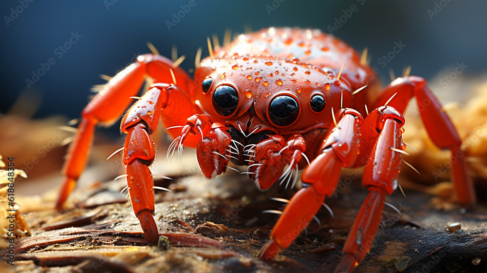 Macro of Crawling deer tick. Ixodes ricinus or scapularis. Dangerous ...