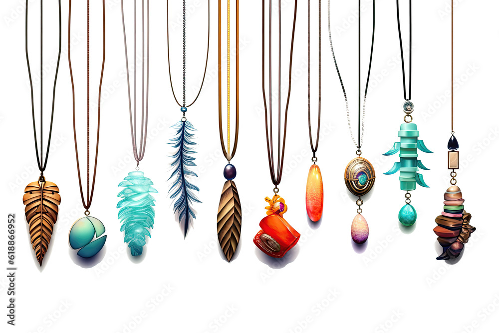 Different types of necklaces from around the world collection ...