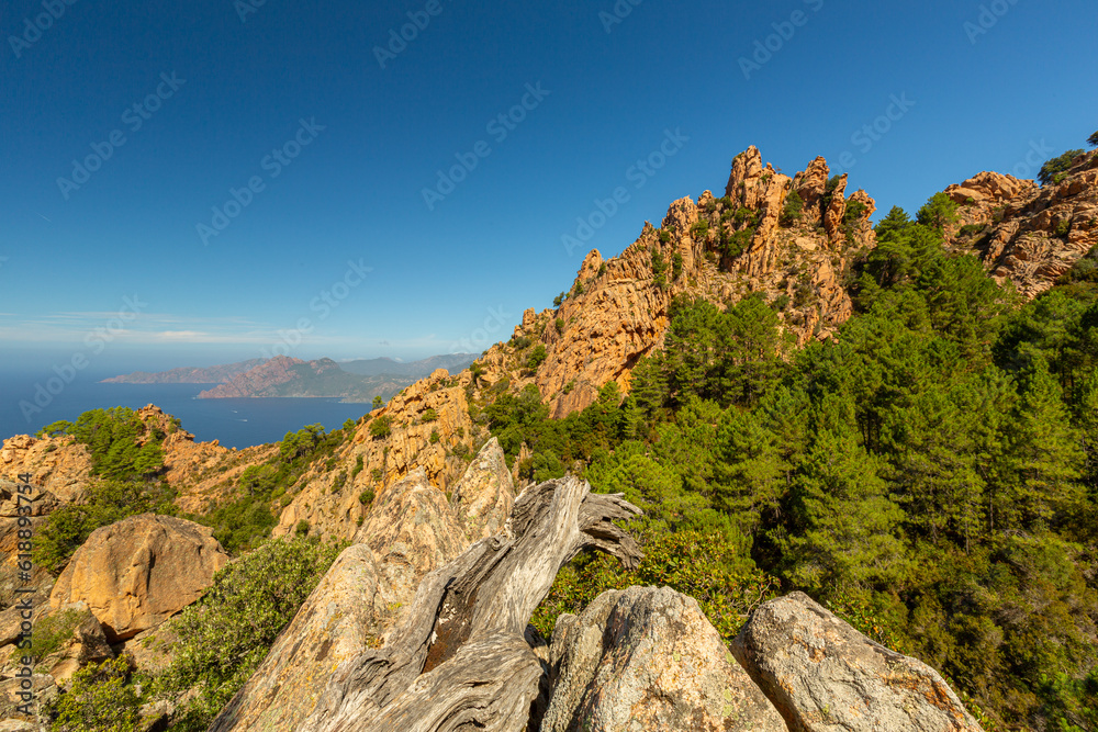Les Calanques de Piana en Corse-du-Sud Stock Photo | Adobe Stock