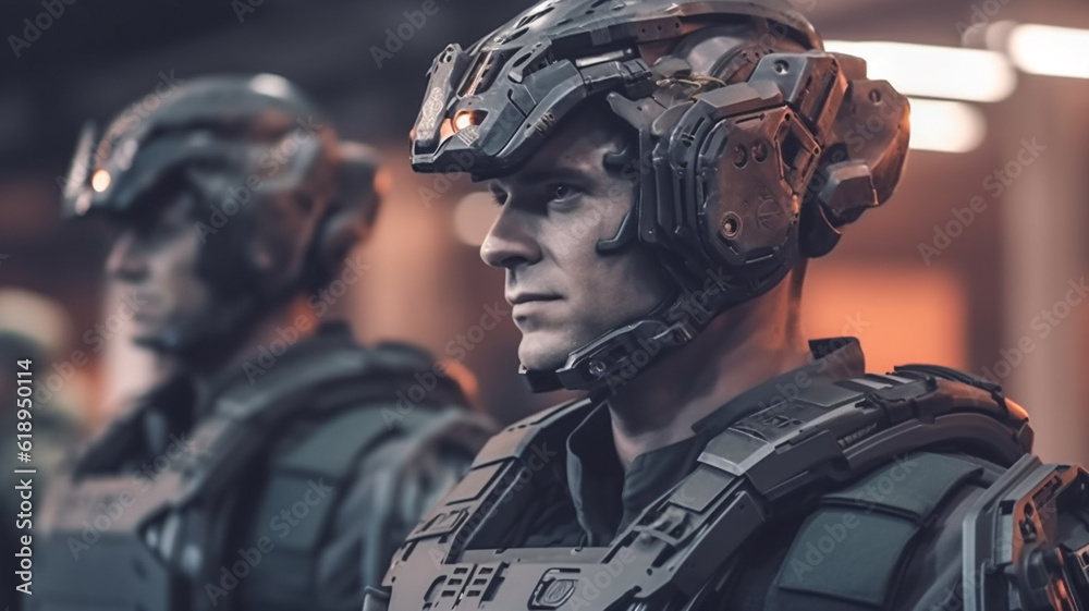 soldier wears combat suit, war and mission, in action, combat suits and ...