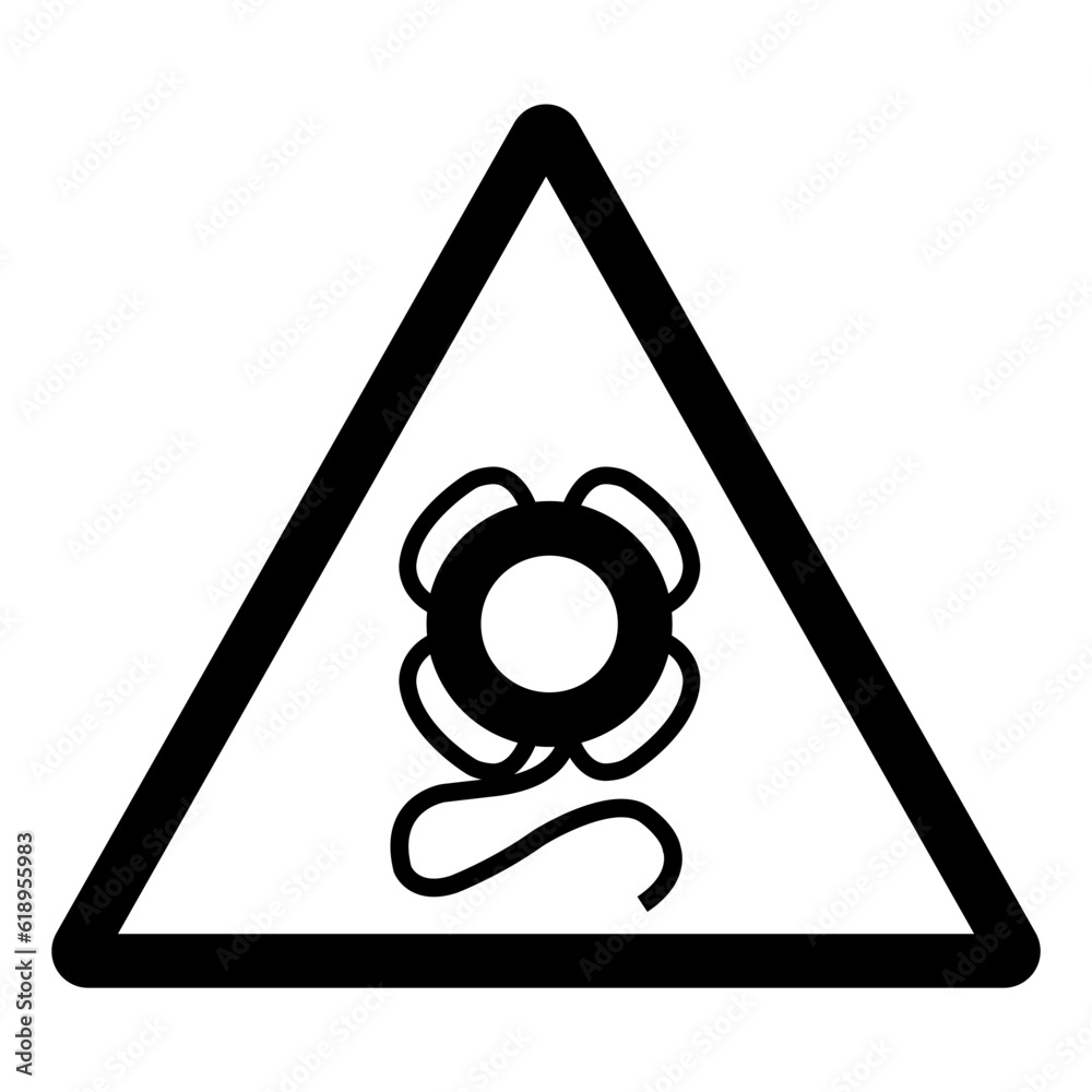 Emergency Lifebuoy Symbol Sign, Vector Illustration, Isolated On White ...